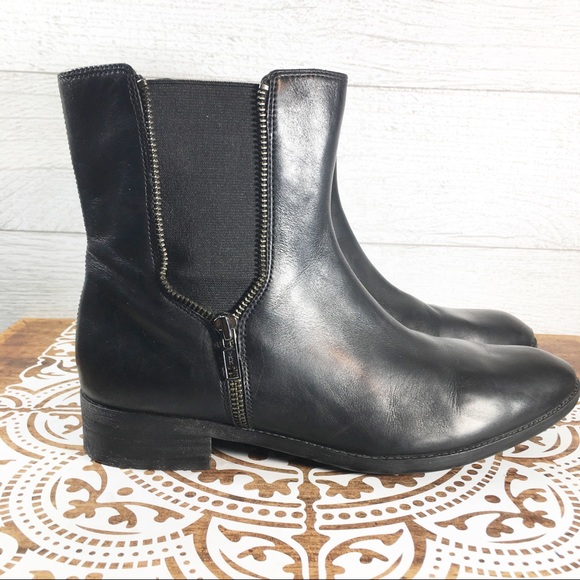 Caressa | Shoes | Caressa Fuller Leather Bootie | Poshmark